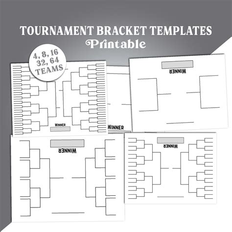 Tournament Bracket Templates Tournament Template Sports Bracket