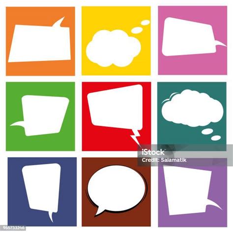 레트로 만화 책의 집합입니다 만화 빈 연설 거품 화려한 팝 아트 스타일 배경 프레임입니다 벡터 일러스트 레이 션 말하기에 대한 스톡 벡터 아트 및 기타 이미지 Istock