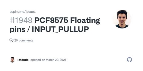 Pcf8575 Floating Pins Inputpullup · Issue 1948 · Esphomeissues
