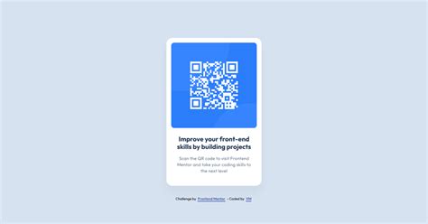 Frontend Mentor Qr Code Component