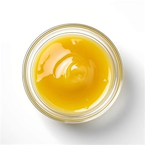 Isolado De Ghee Capturando Seu Rico Tom Dourado E Cremoso Co Vista Superior Filmado Em Fundo