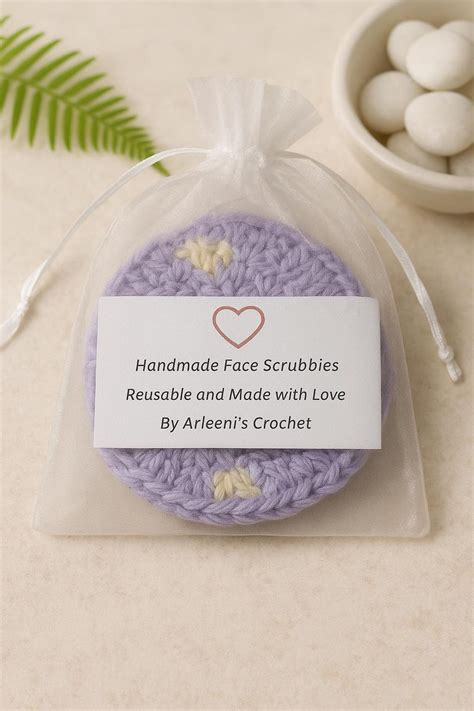 Crochet Cotton Face Scrubbies Set Of 3 Reusable Cotton Pads Etsy