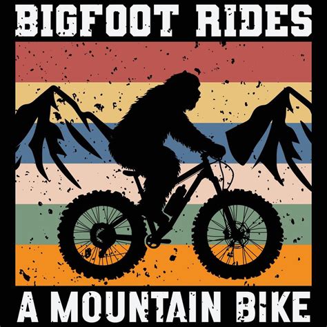 Bigfoot Sunset Retro Vintage T Shirt Design With Sasquatch Sunset