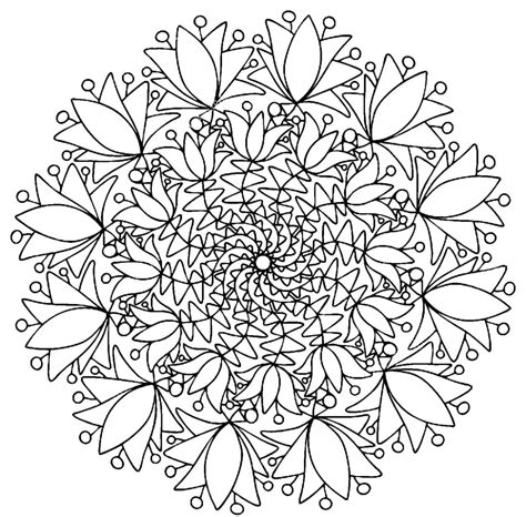 Desenhos Para Colorir De Mandalas De Flores Wonder