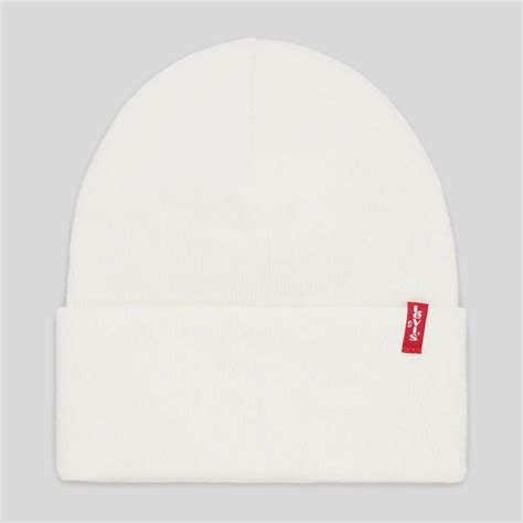 Шапка Levis Slouchy Red Tab Beanie 223878 11 51 One Size Regular White