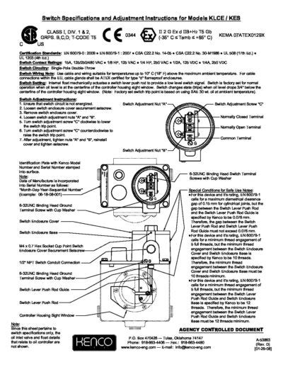 Controller Klcekes Install Kenco