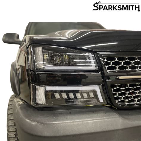 03 07 Silverado Full Led Projector Headlights Animatedsequential