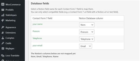 Contact Form 7 Notion Wordpress Integration