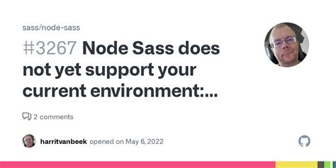 Node Sass Does Not Yet Support Your Current Environment Windows