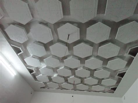 Modern White Hexagonal Ceiling Tiles