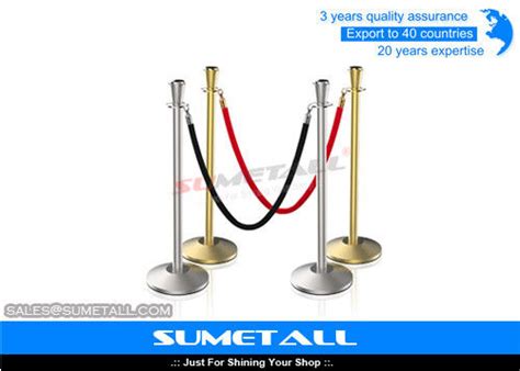 Store Retractable Safety Barrier Posts