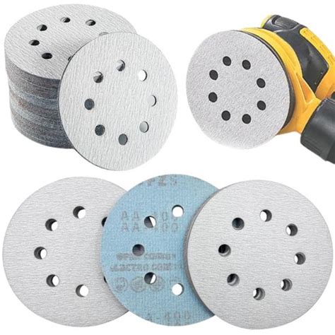 30 X Lixas Disco Anti Empastamento 7 Polegadas 180mm 8 Furos Pluma Grão Lixadeira Politriz Kaqi