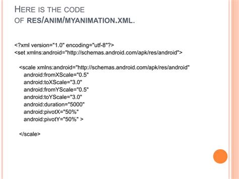 Android Animations Ppt