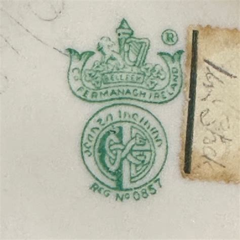 Irish Belleek Raised Floral Vase C 1960 Valentines Antique Gallery