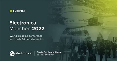 Grinn On Linkedin Iot Electronics Electronica2022 Tradeshows Fair