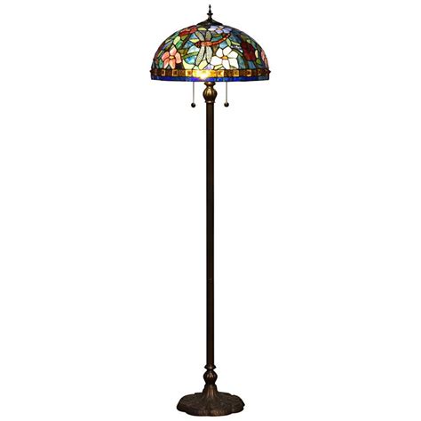 Dale Tiffany Josef 62 Antique Bronze Tiffany Style Floor Lamp 42n44