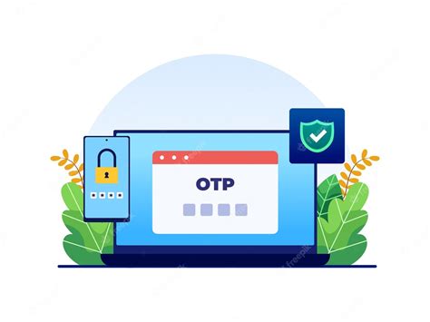Premium Vector One Time Password Or Otp Security Verification