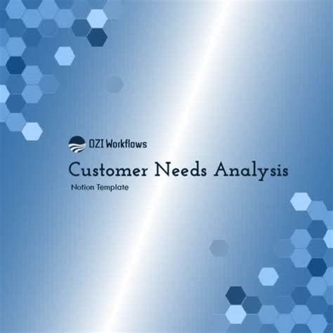 Consumer Needs Analysis