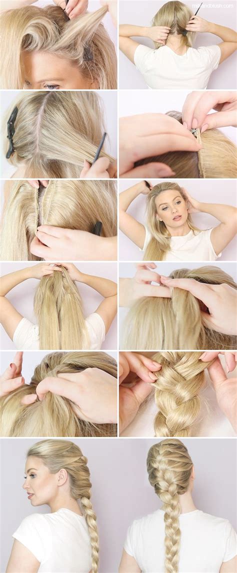 How To French Braid With Milk Blush Hair Extensions Milk Blush