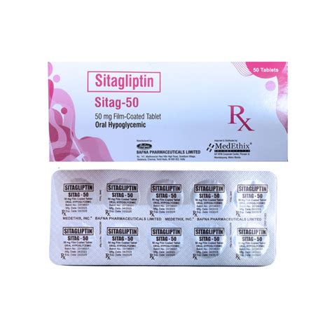 Sitagliptin 50mg Tablet X 1s Xalmeds