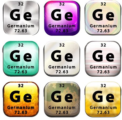 Germanium Element Symbol Ge Germanium Chemical Element Periodic Table