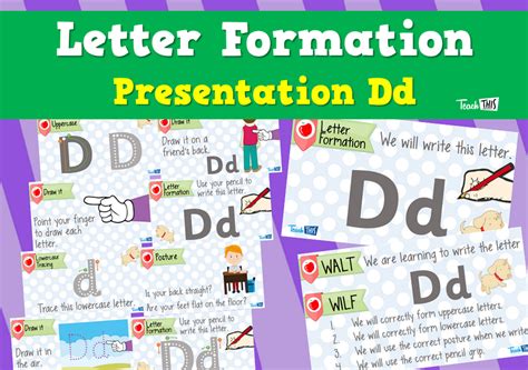 Letter Formation Presentation Dd Teacher Resources And Classroom Games Teach This