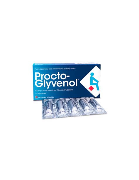 Procto Glyvenol 10 Supozitoare Recordati Farmacia Dav