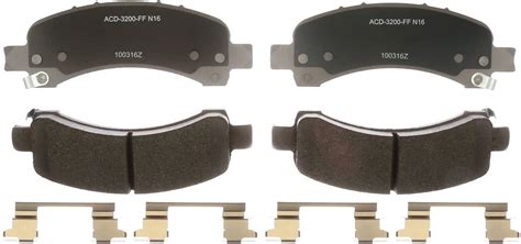Acdelco Silver Ceramic Brake Pad Set W Hardware Fits Select 2003