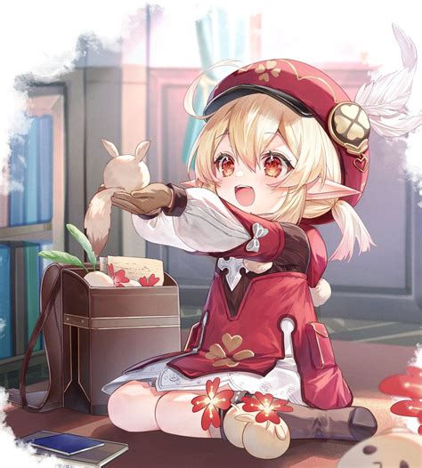 Klee And Dodoco Genshin Impact Drawn By Yuya Night Lily Danbooru