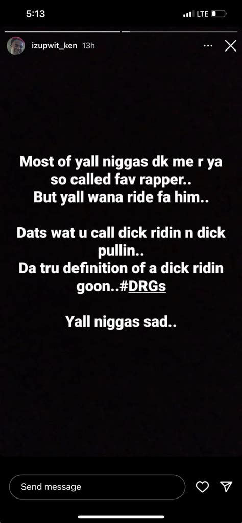 Lil Ken Ynic Speaks R Dadumbway