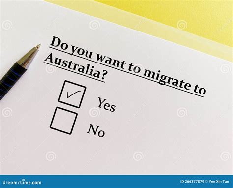 Questionnaire About Migration Stock Image Image Of Learn Ready