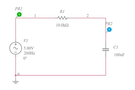 Verifying Capacitive Reactance Multisim Live