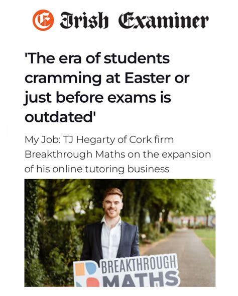 Media Coverage Breakthrough Maths