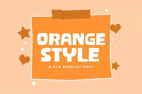 Orange Style Font Dfonts