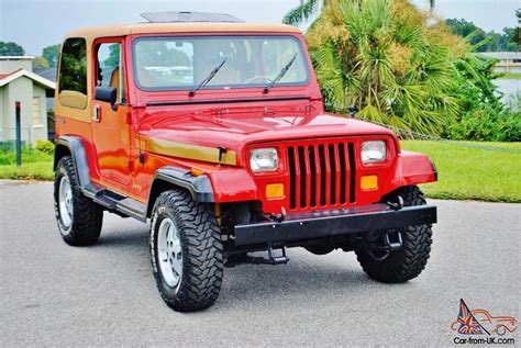 Simply Beautiful And Rare 1988 Jeep Wrangler Olympic Edtion 6 Cly Red