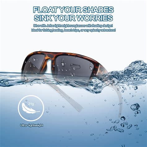 Kayaking Floating Sunglasses · Tortoise Jf239 Jefoo