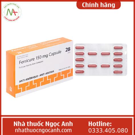 Thuốc Ferricure 150mg Capsule Là Thuốc Gì Giá Bao Nhiêu Mua ở đâu