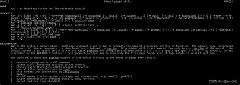Linux操作系统（入门）note2：man Write Csdn博客