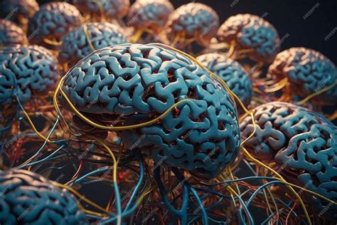 Premium Photo A Network Of Interconnected Brains Symbolizing The Col