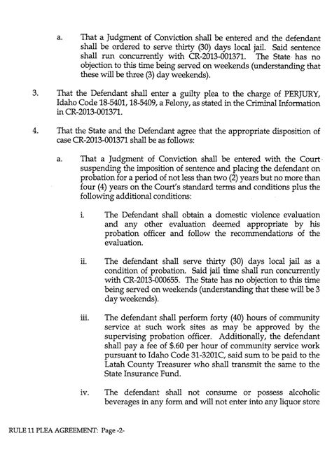 Jamin Wight Rule 11 Plea Agreement Page 2 Jamin Wight Archive