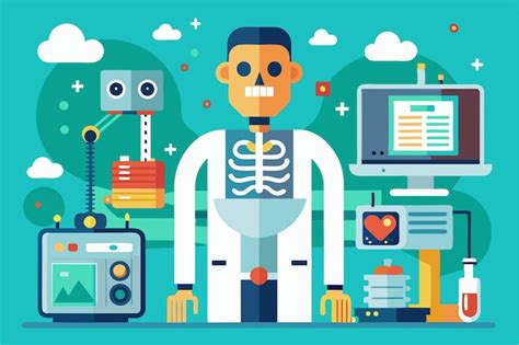 Skeleton Analysis With Stethoscope Vectors And Illustrations For Free Download Freepik
