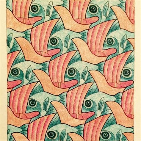 Escher Tessellation Tiling Mcescher Geometry Symmetry My