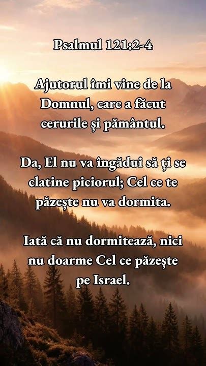 Ajutorul Meu Vine De La Domnul Psalmul 1212 4 Youtube