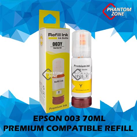Epson 003 Refill Ink Set 4 Colors Compatible Ink For L3210 L1110 L3110