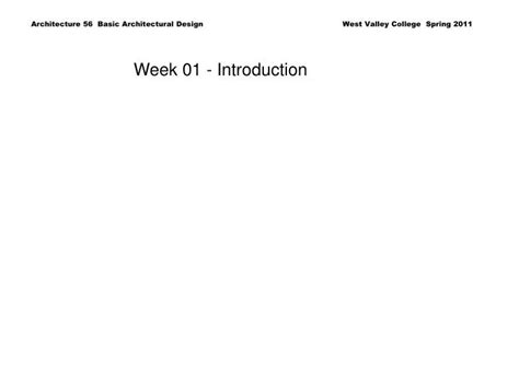 Ppt Week 01 Introduction Powerpoint Presentation Free Download