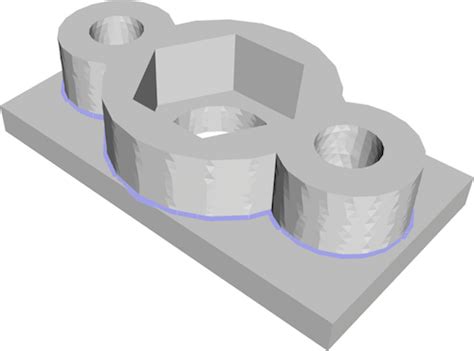 A A Loop Spanning Across Multiple Concave Features B A Mesh Where