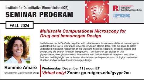 Multiscale Computational Microscopy For Drug And Immunogen Design Youtube