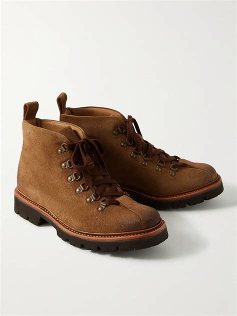 Grenson Bobby Suede Boots Brown Grenson