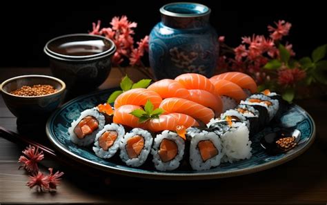Premium Ai Image Japanese Food