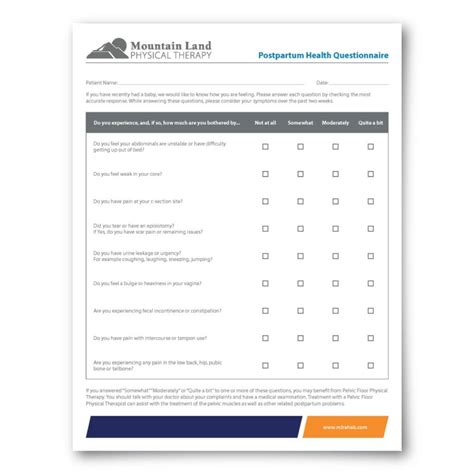 Postpartum Questionnaire Marketing Hub